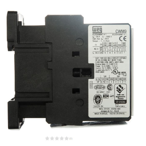 Contator Weg Forca CWM 3P 9A - Automasul Materiais Elétricos